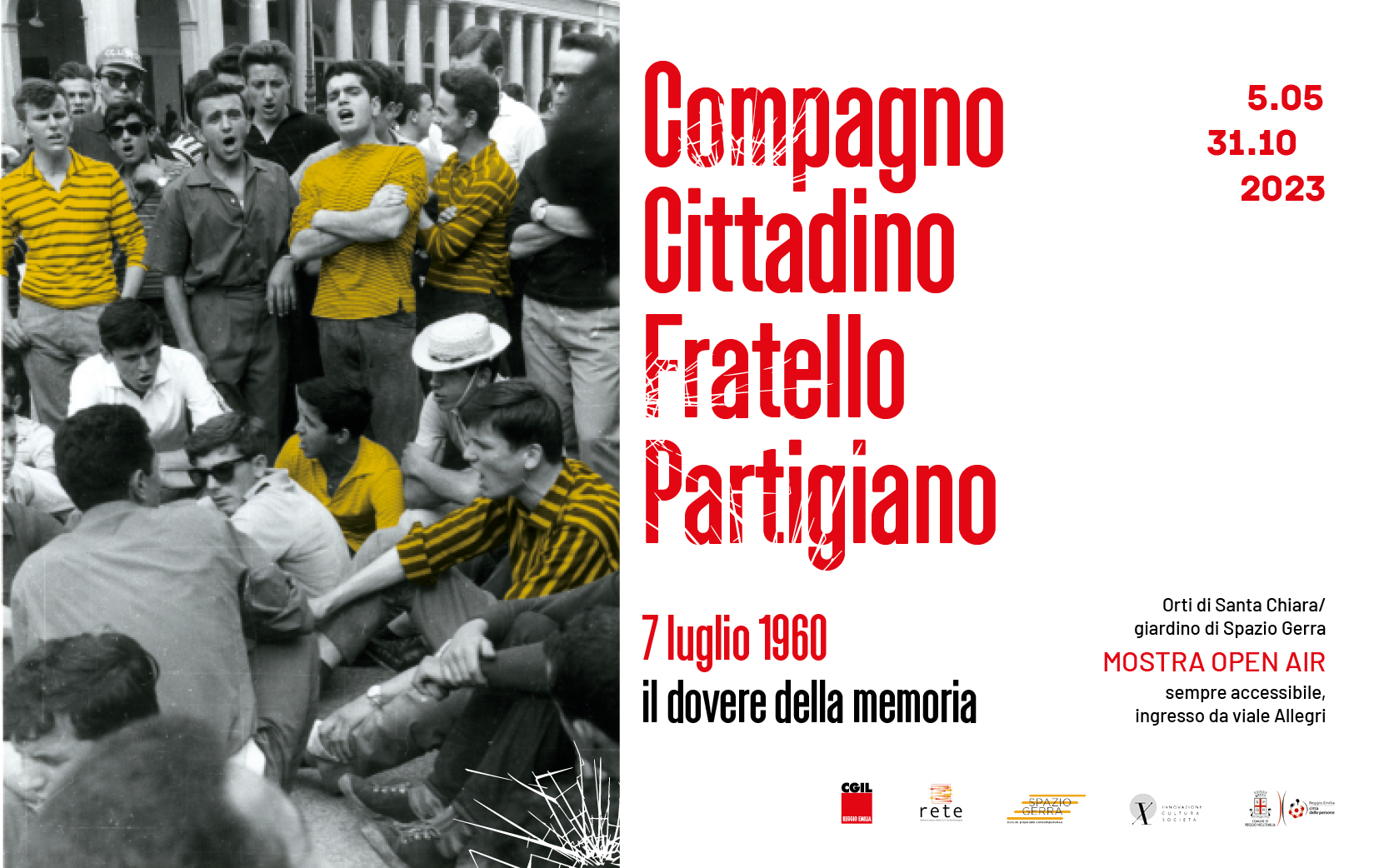COMPAGNO CITTADINO FRATELLO PARTIGIANO. 7LUGLIO 1960 IL DOVERE DELLA ...